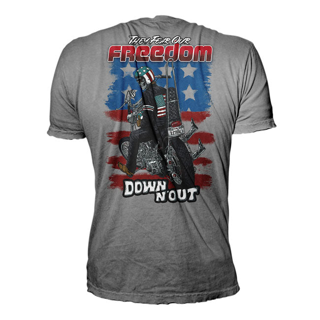 Down-n-Out Freedom Rider T-Shirt American Flag
