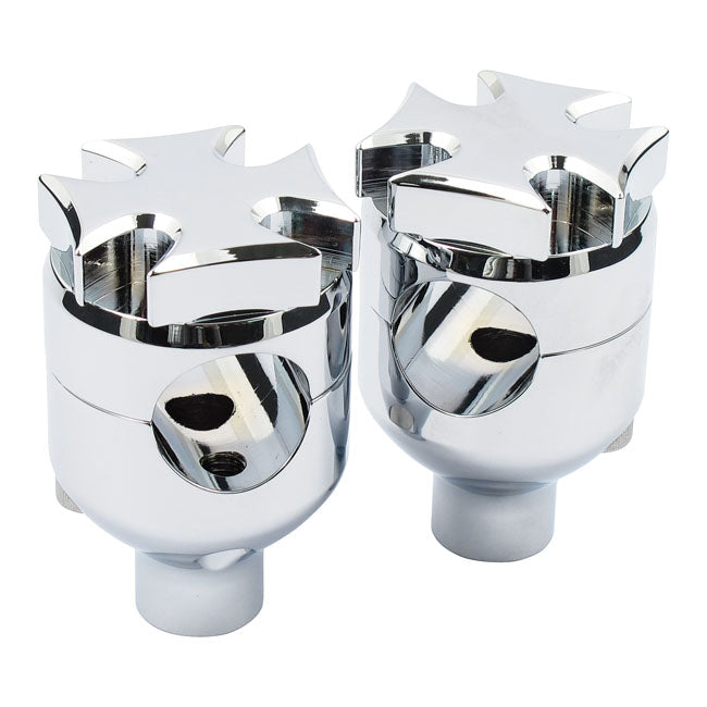 Flat Maltese Cross MC Risers